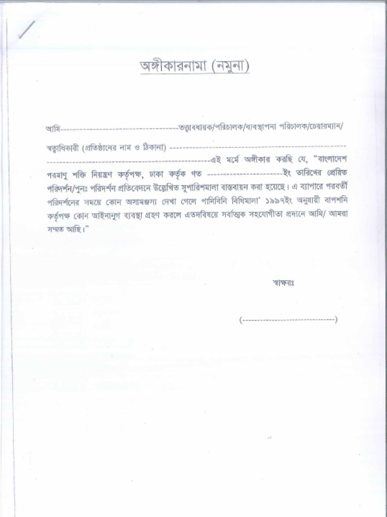 BAERA Form - Filled Up | PDF