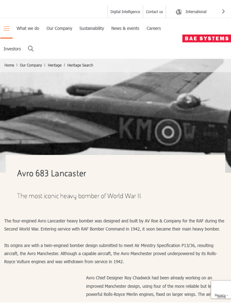 Avro Lancaster _ BAE Systems | PDF | Transport | Aerospace