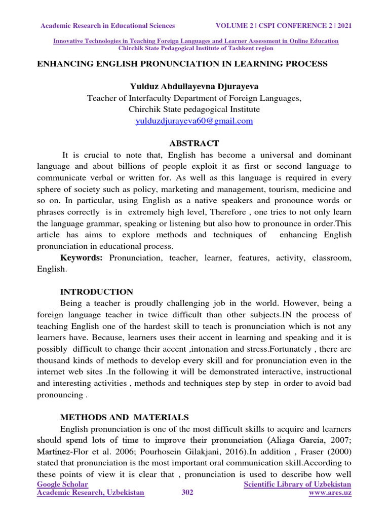 English Pronunciation Techniques | PDF | Stress (Linguistics) | English ...