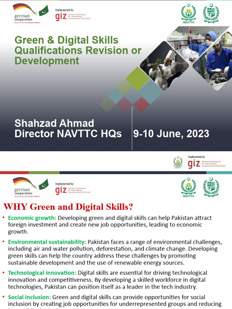 Green Skills Presentation | PDF | Sustainable Development | Sustainability