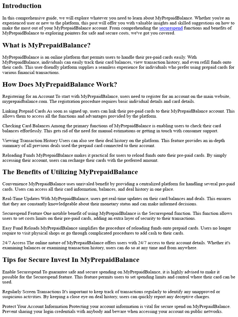 198486everything You Required To Know About MyPrepaidBalance | PDF ... 198486everything You Required To Know About MyPrepaidBalance | PDF ...