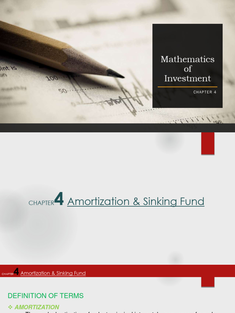 Amortization and Sinking Fund Concepts | PDF | Bonds (Finance ...