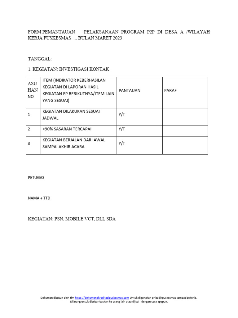 2.6.5.c Hasil Pemantauan Capaian Indikator Pencegahan Dan Pengendalian ...