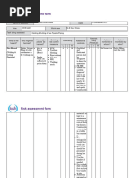 Risk Assessment Project Iosh - Ms | PDF | Welding | Construction