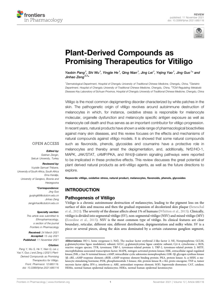 Plant-Derived Compounds As Promising Therapeutics | PDF | Reactive ...