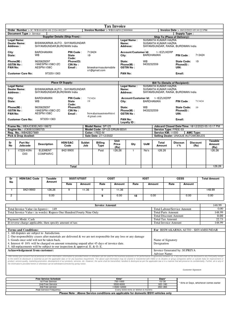 Susanta Kumar PDF | PDF | Discounting | Invoice