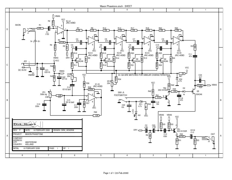 Ibanez PT999 Schematics | PDF
