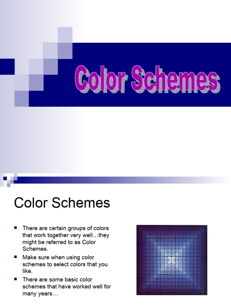 Color Schemes | PDF | Color | Graphics
