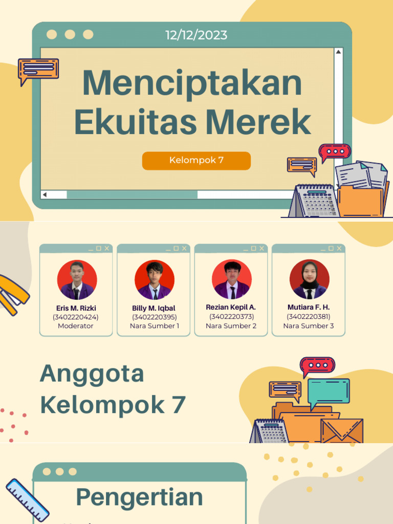 Menciptakan Ekuitas Merek - Kelompok 7 - MP1 | PDF | Pengelolaan Keuangan & Uang