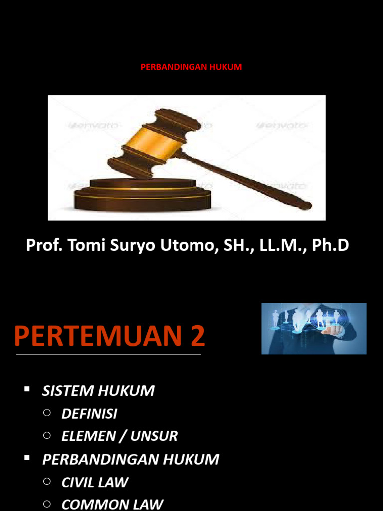 Comparative Law - 2 - Tomi - Octo 2016 | PDF | Ilmu Sosial