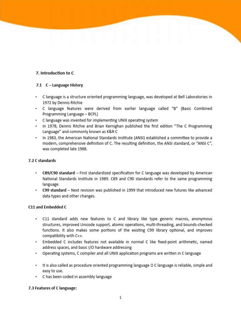 PPS Course Material | PDF | C (Programming Language) | Integer ... PPS Course Material | PDF | C (Programming Language) | Integer ...