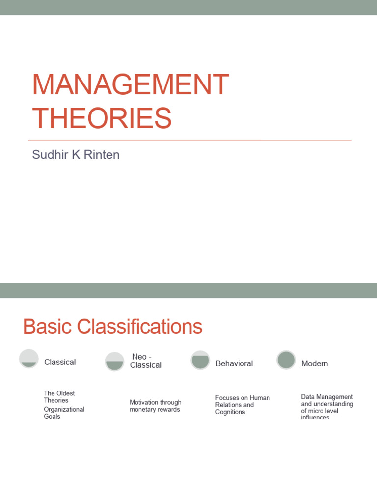 Management Theories | PDF | Motivation | Motivational