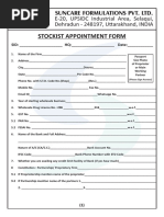 Distributor-Stockist Appointment Application Form PDF | PDF | Economies ...