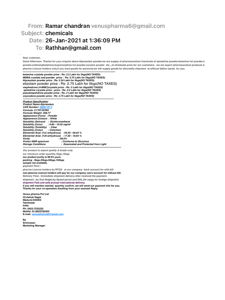 Chemicals | PDF | Chemistry | Physical Sciences