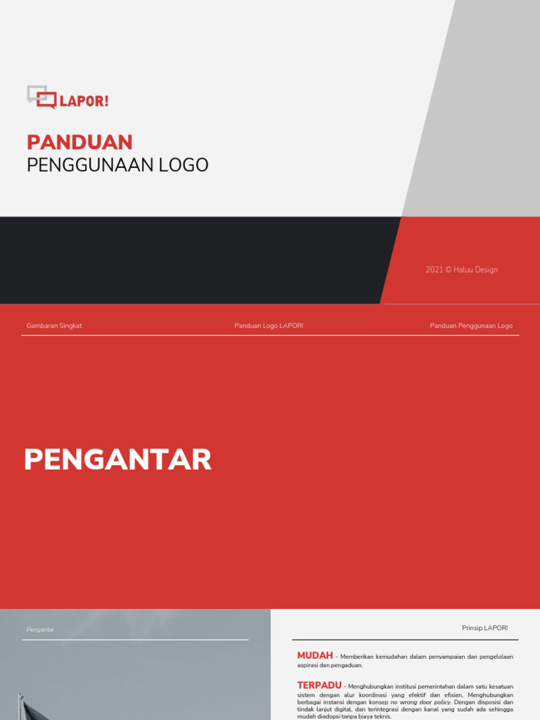 SP4N-LAPOR! Panduan Penggunaan Logo (Bahasa) Final 28april21 | PDF