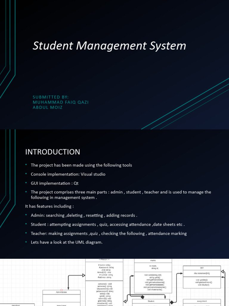 Student Management System Presentation | PDF | Art