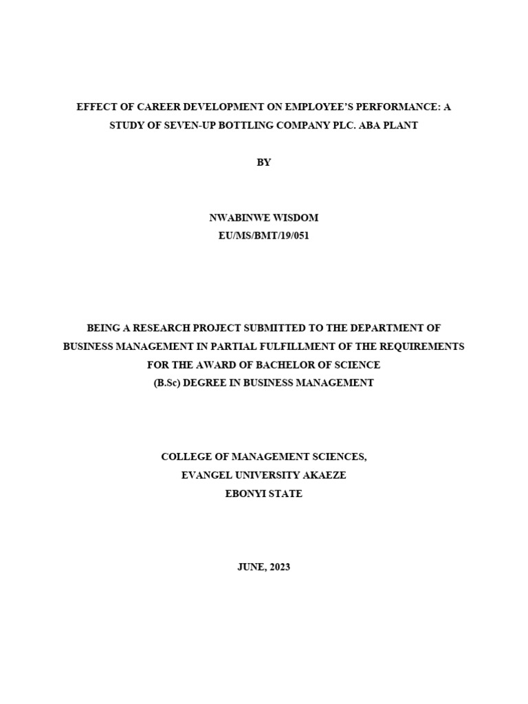 Chibueze Nwabinwe Project 2023 | PDF | Self Concept | Psychology Chibueze Nwabinwe Project 2023 | PDF | Self Concept | Psychology