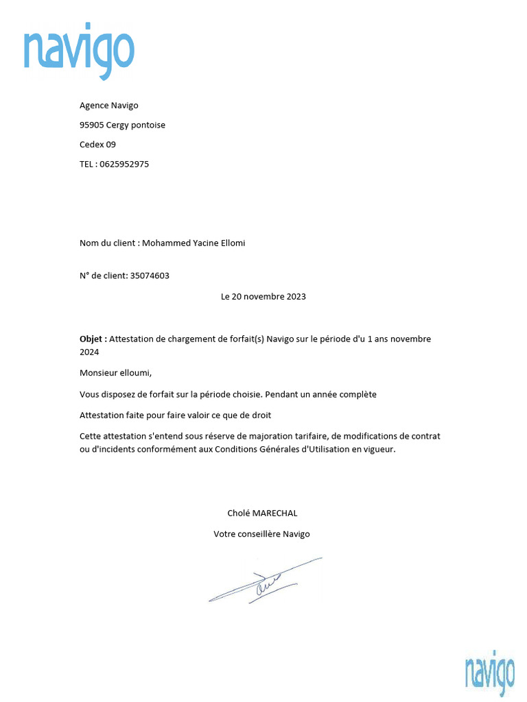 Agence Navigo 1 | PDF