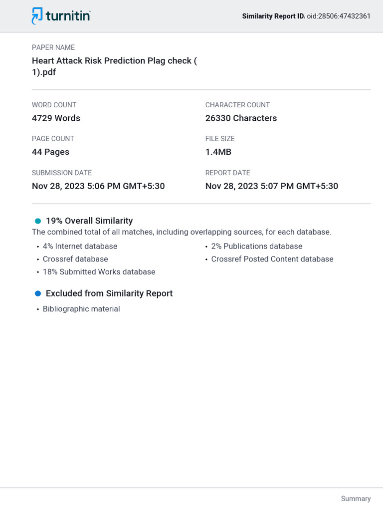 Heart Attack Risk Prediction Plag Check PDF | PDF | World Wide Web ...