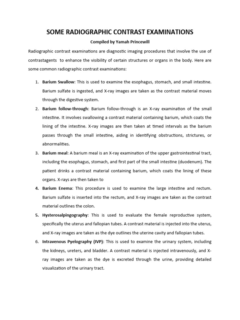 Special Investigation in Radiography | PDF | Science & Mathematics