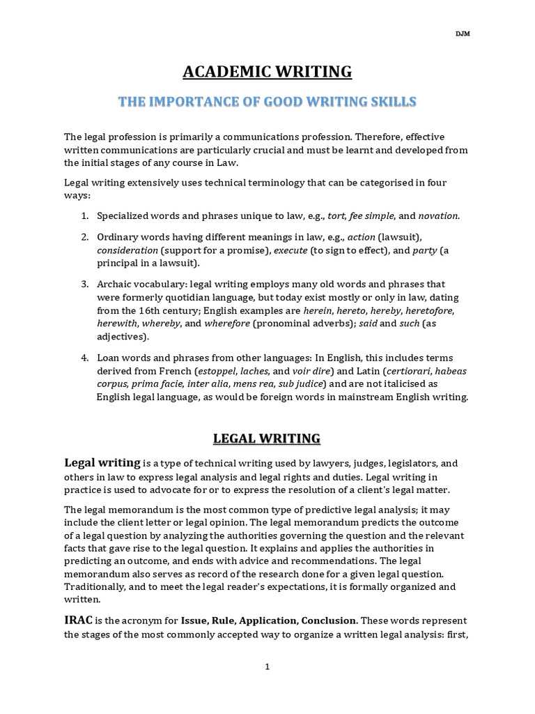 Legal Writing. | PDF | Brief (Law) | Judgment (Law)