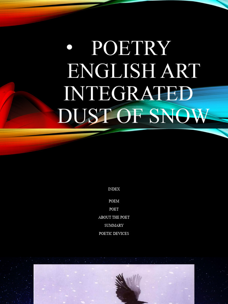 Dust of Snow | PDF | Poetry