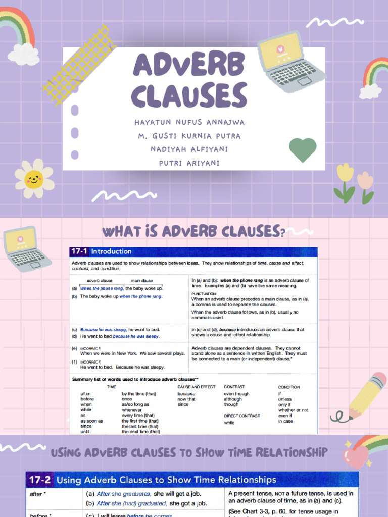 Adverbial Clauses | PDF