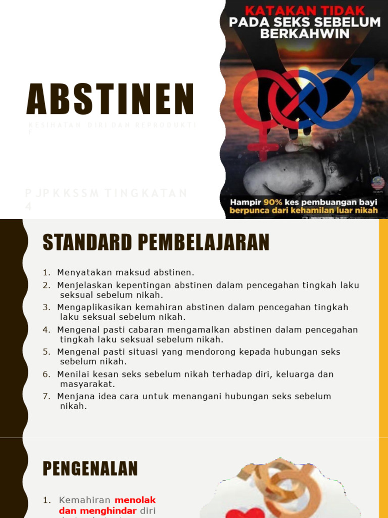 PJPK Tingkatan 4 Abstinen | PDF