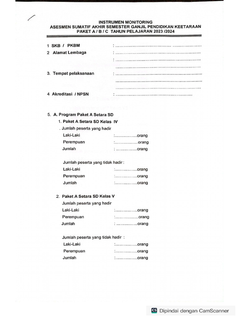 Instrumen Asesmen Sumatif | PDF
