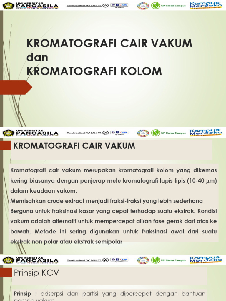 P5. PPT - Kromatografi Kolom Dan KCV 2023 | PDF | Sains & Matematika