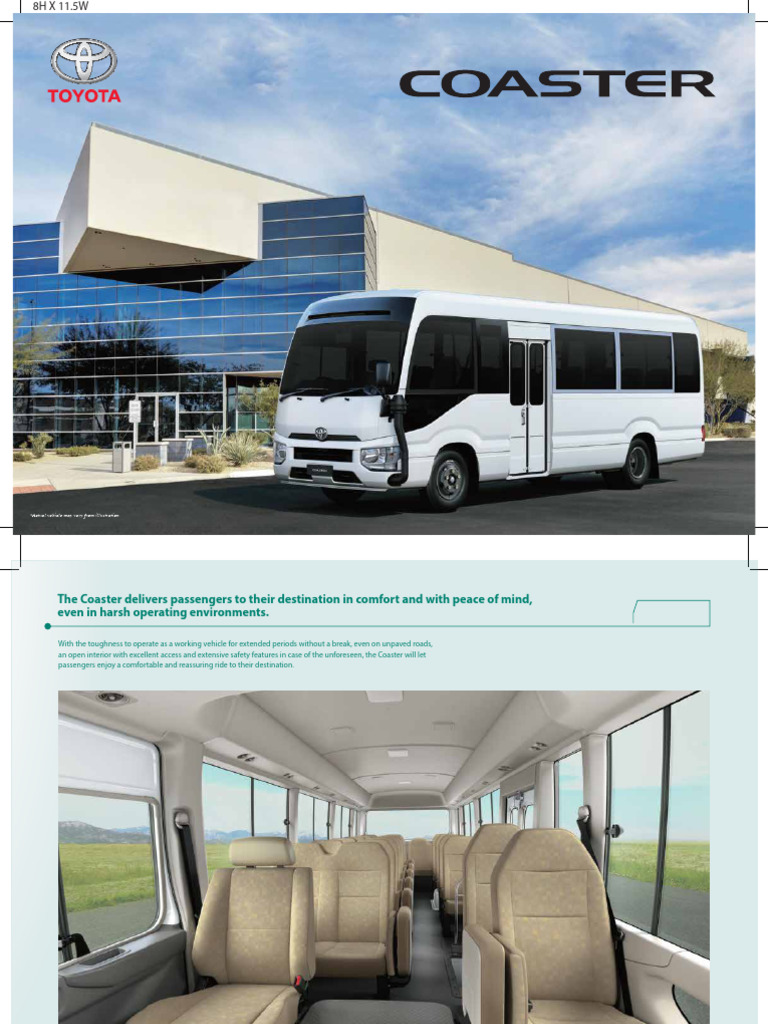 Coaster Brochure | PDF | Seat Belt | Airbag