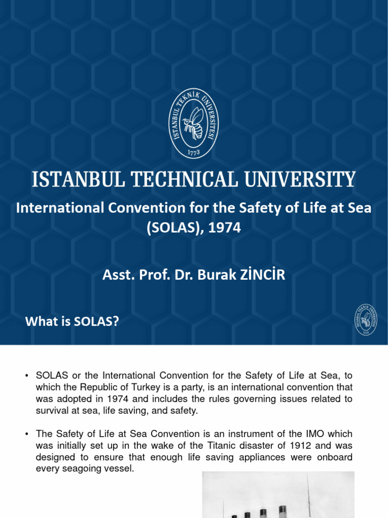 Solas 1974 | PDF | Ships | Water Transport