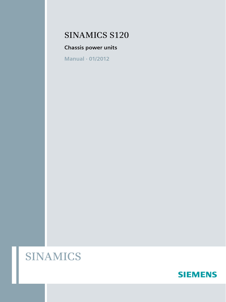 SINAMICS S120 Leistungsteile Chassis ENG en-US | PDF