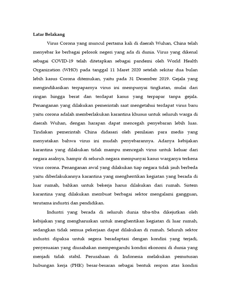 Latar Belakang (Psi. Pend) | PDF | Politik