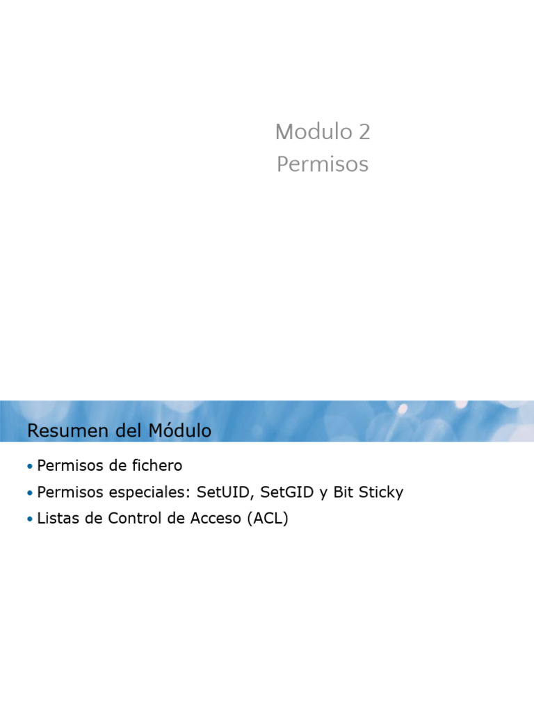 Permisos | PDF | Archivo de computadora | Sistema de archivos