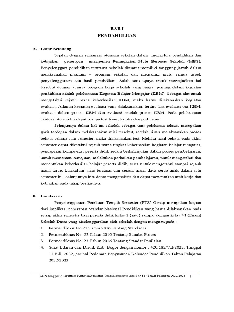 Proker PTS GenapTP. 22.23 | PDF | Karier & Perkembangan | Bisnis