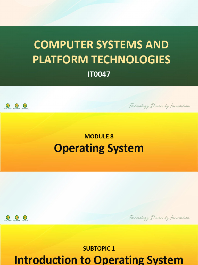 (M8-MAIN) - Operating Systems v1 | PDF | Operating System | Computer File