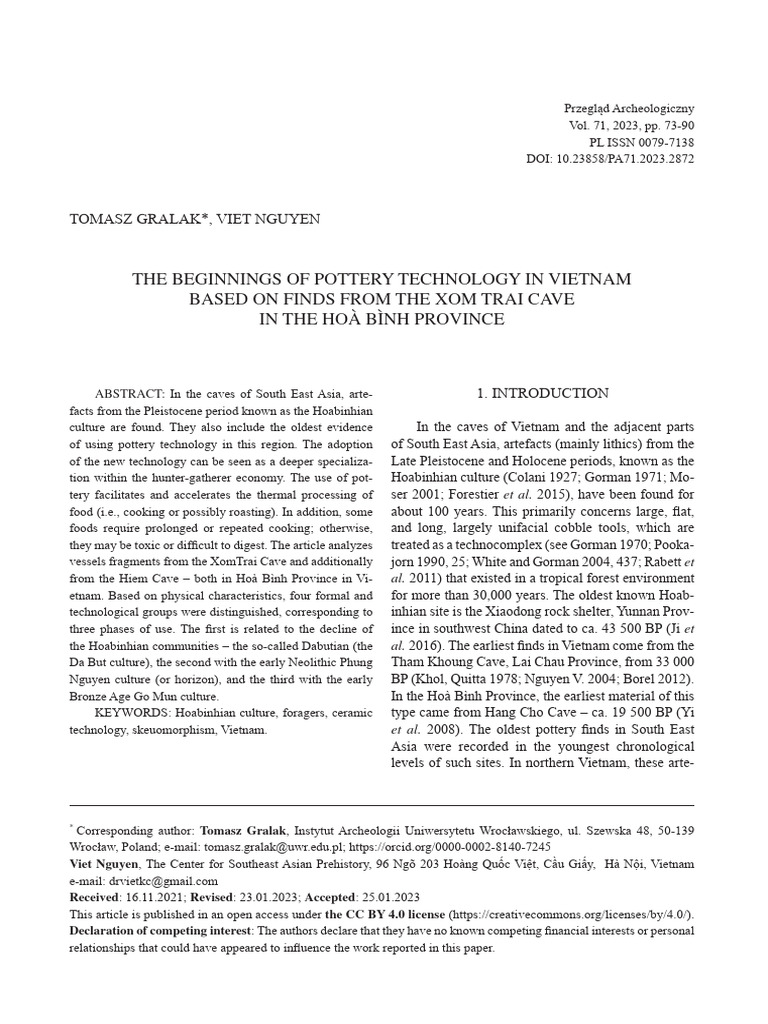 The Beginnings of Pottery Technology In-107399091 | PDF | Pottery ...