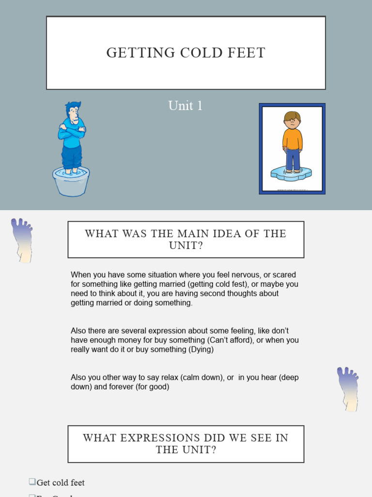 Getting Cold Feet | PDF