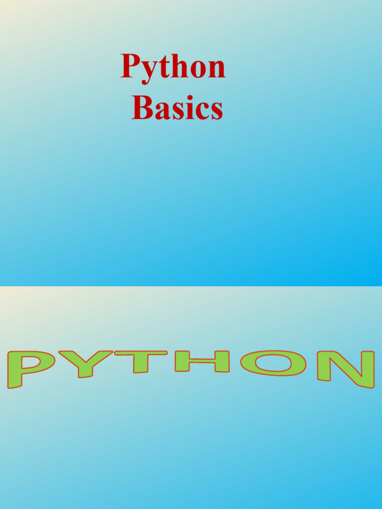 Pythonppt Pdf Variable Computer Science Parameter Computer Programming