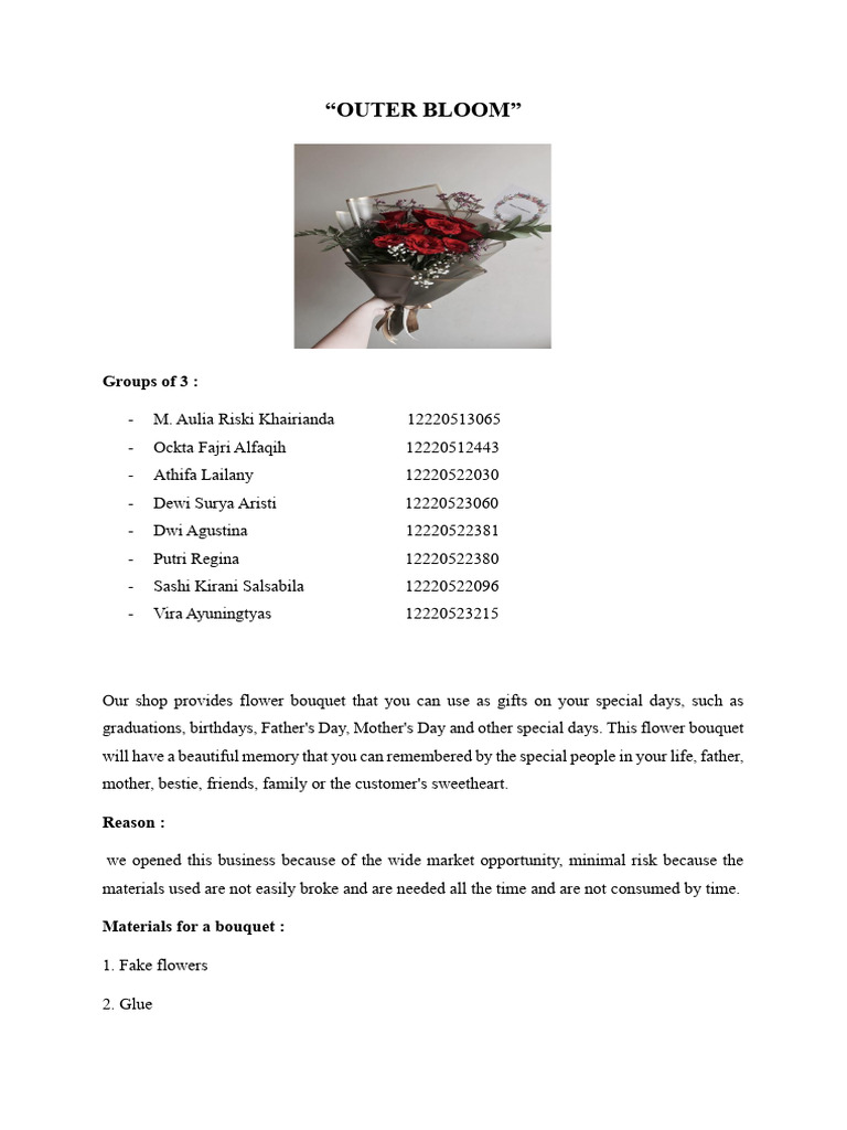 Flower Bouquets for All Occasions | PDF