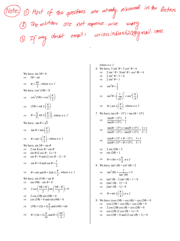 03.standard Practice Sol-Part 2 | PDF | Trigonometric Functions | Euclidean Geometry