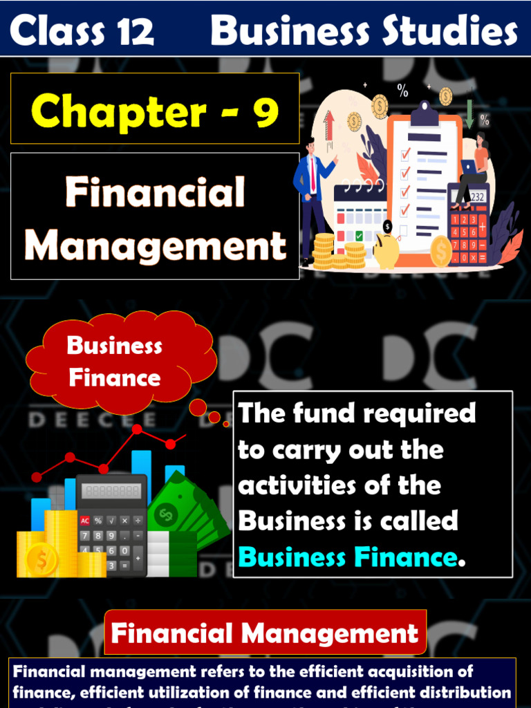 of BST Chapter 9 - (Financial Management) | PDF | Dividend | Financial Capital