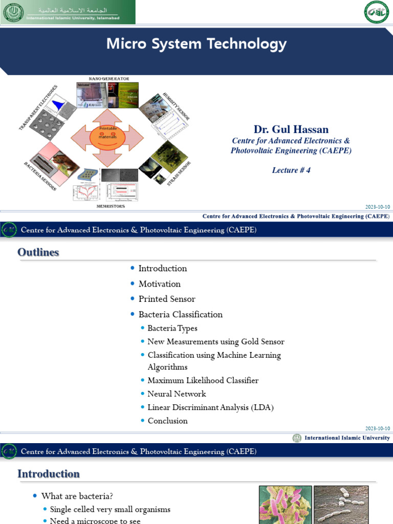 Bio Sensor Ppts Pdf Bacteria Statistical Classification