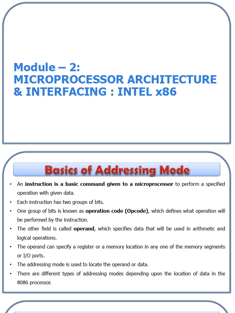 MODULE-2 - AddressingModes_part 2 | PDF | Computer Science | Integrated Circuit