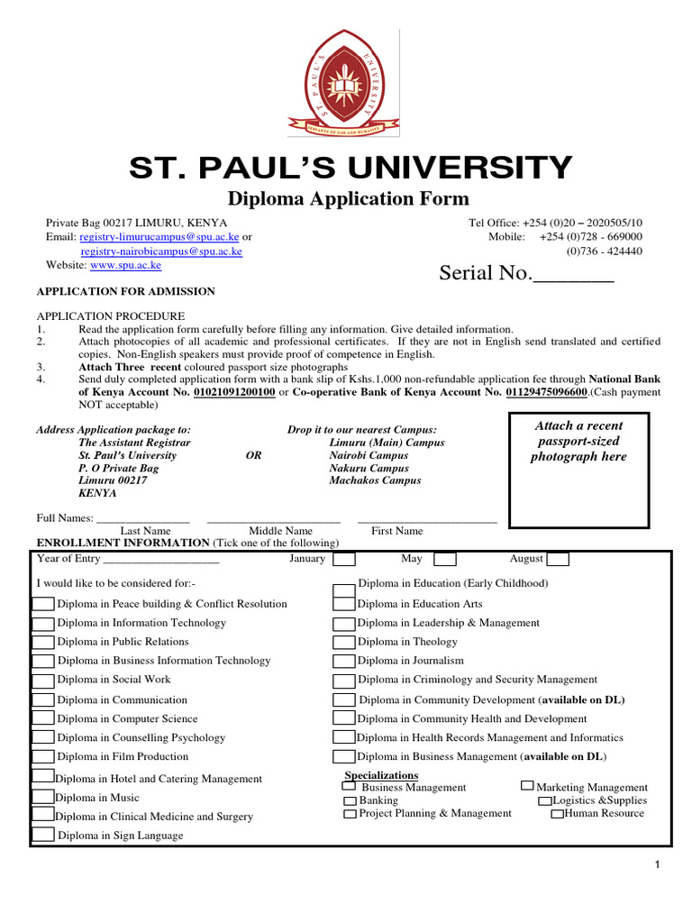 Diploma Application Form | PDF