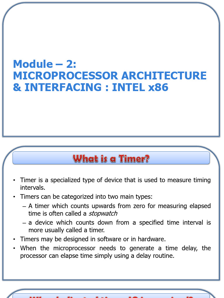 MODULE-2 - Timer, Mem, DOS, BioS - Part 6 | PDF | Technology & Engineering