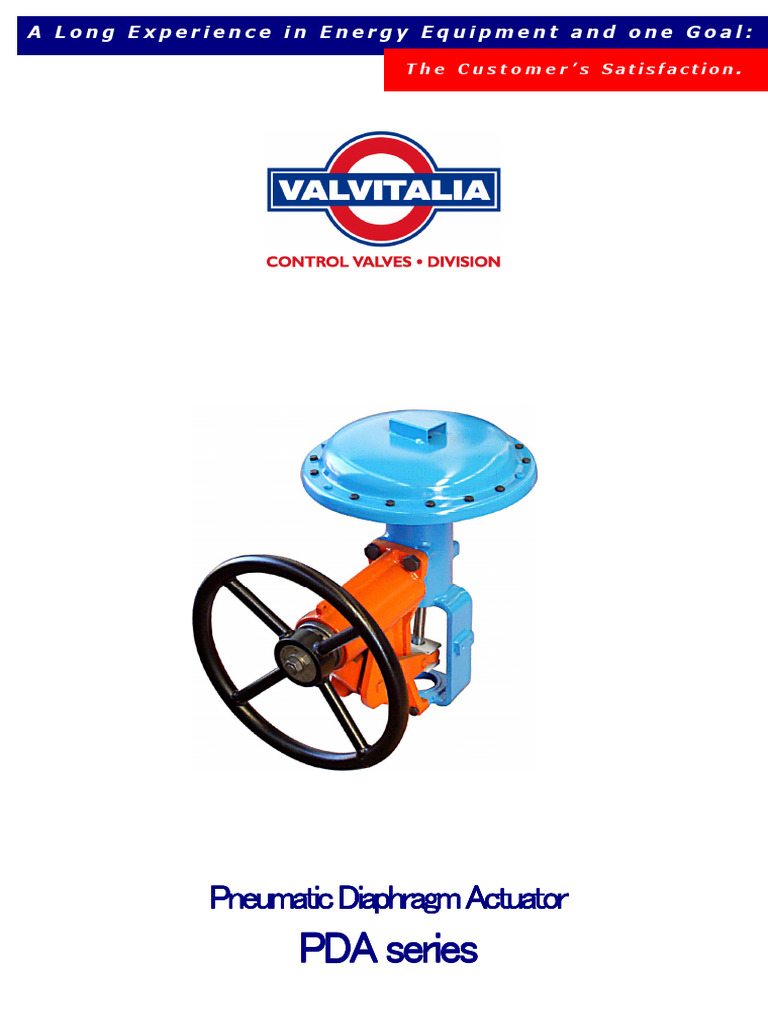 Valvitalia PDA Series Actuator Overview | PDF | Valve | Actuator