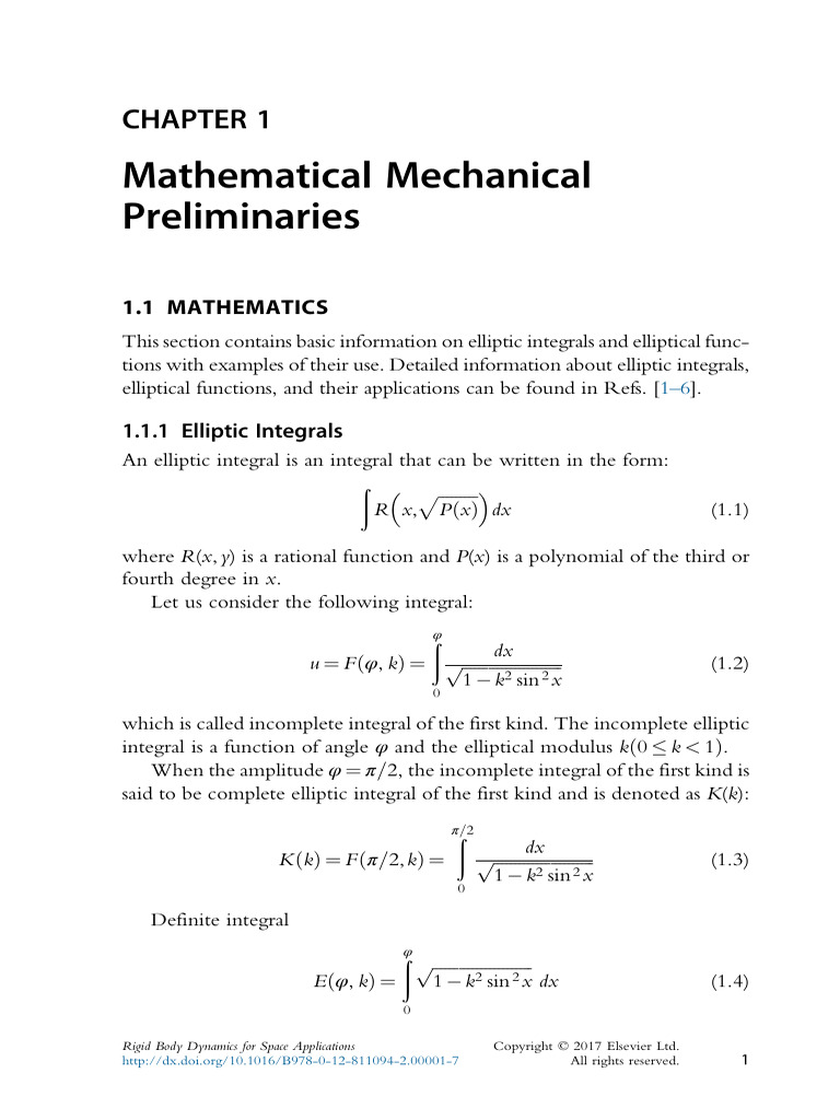 Chapter-1---Mathematical-Mechanical-Pr_2017_Rigid-Body-Dynamics-for-Space-Ap | PDF | Chaos ...