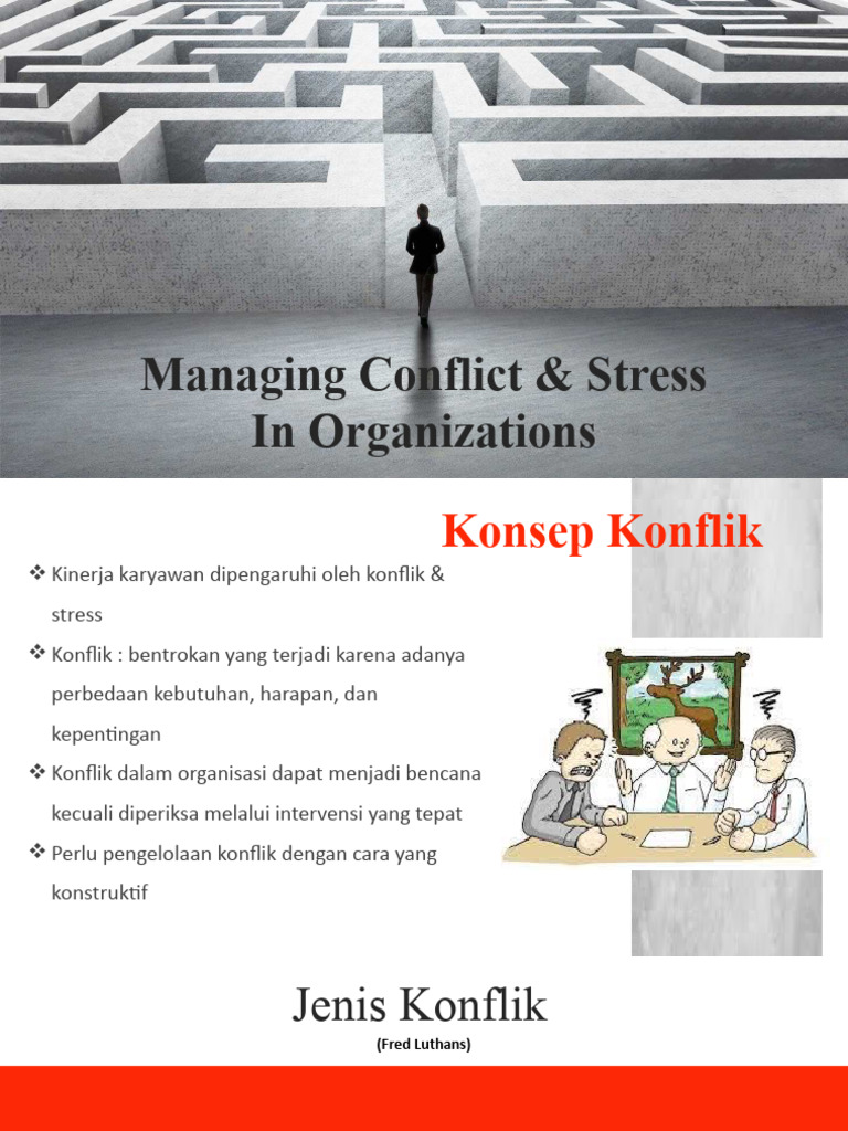 Manajemen Konflik Dan Stress | PDF